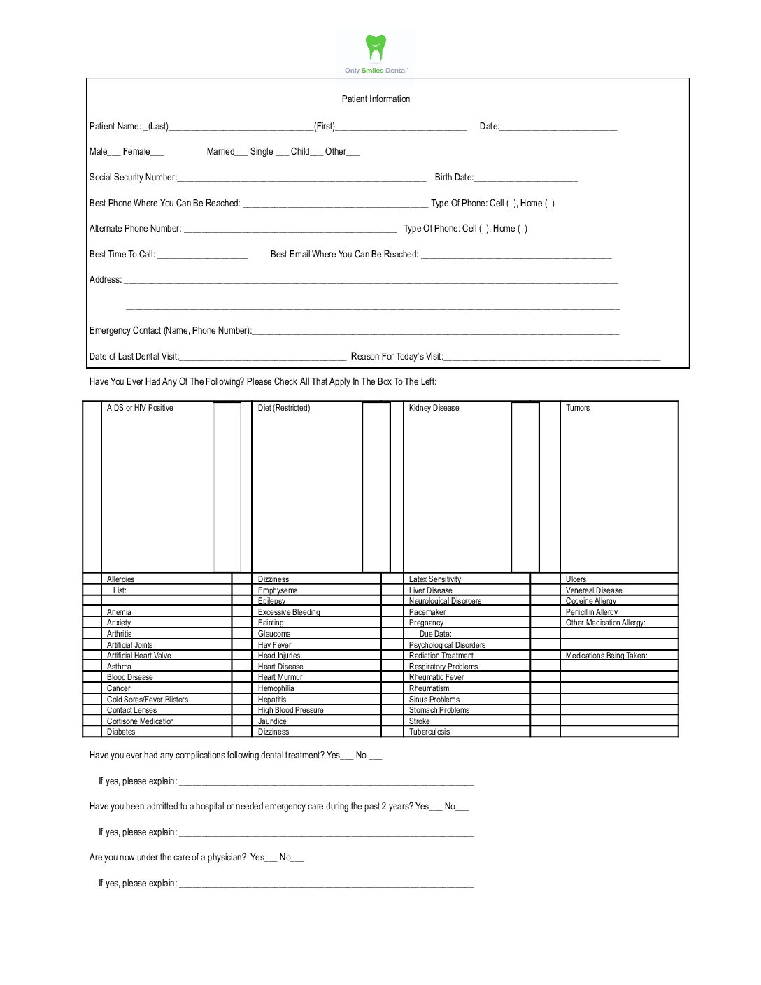 New Patient Form 1 (1).docx - Only Smiles Dental